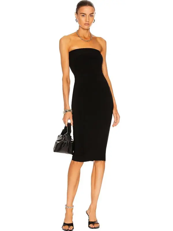 Norma Kamali Strapless Dress - Black