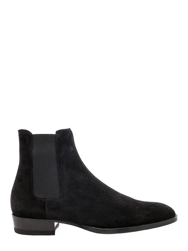 Saint Laurent Wyatt Chelsea Boots - Black