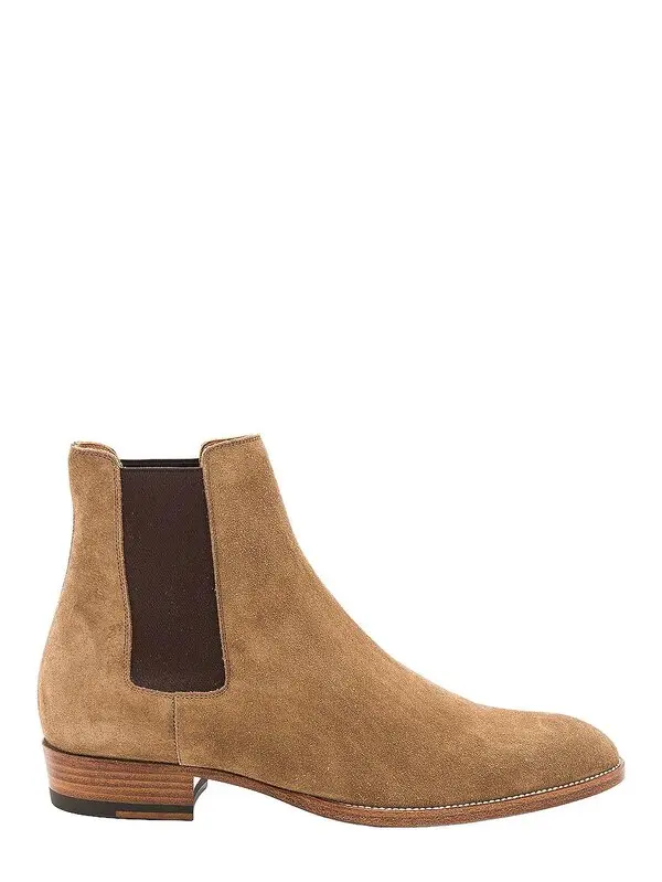 Saint Laurent Wyatt Chelsea Boots - Light Cigar