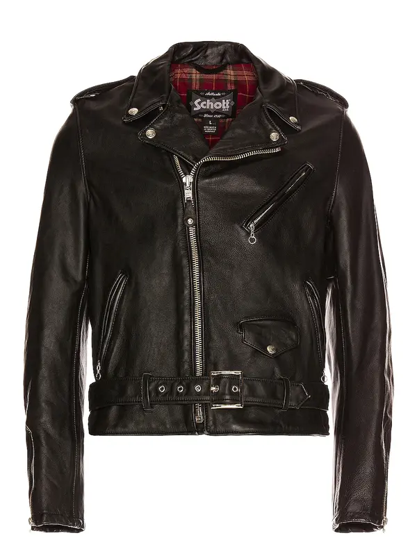 SCHOTT Vintage Fit Moto Jacket - Black