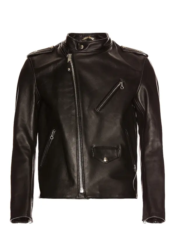 SCHOTT Cafecto Steerhide Hybrid Cafe Racer Jacket - Black