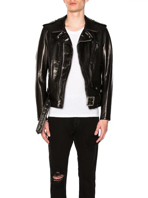 SCHOTT Pebbled Moto Jacket - Black