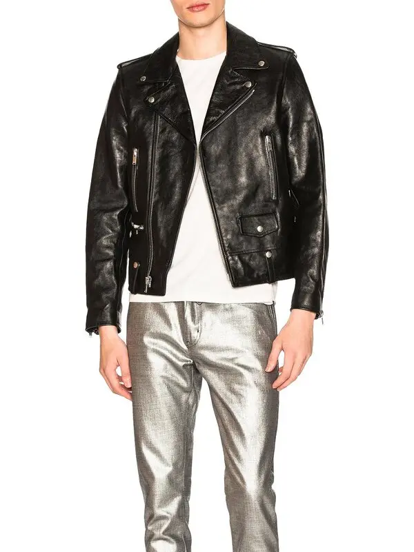 Saint Laurent Classic Moto Jacket - Black