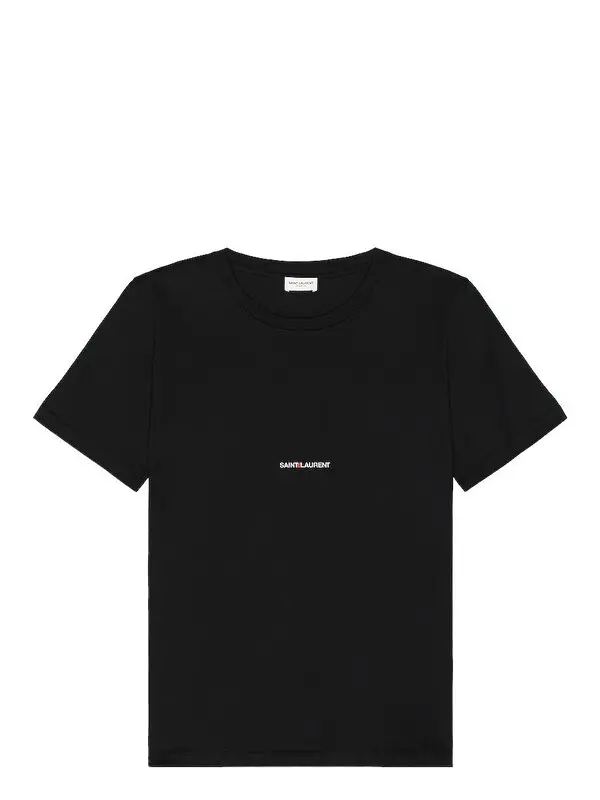 Saint Laurent Logo Tee - Black