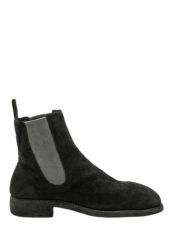 Guidi Suede Chelsea Boots - Black