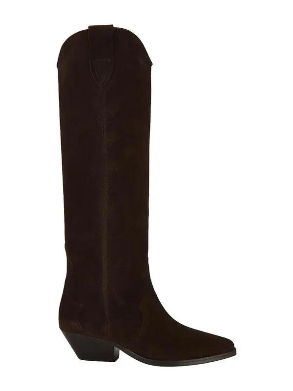 Isabel Marant Denvee Suede Boots - Chocolate