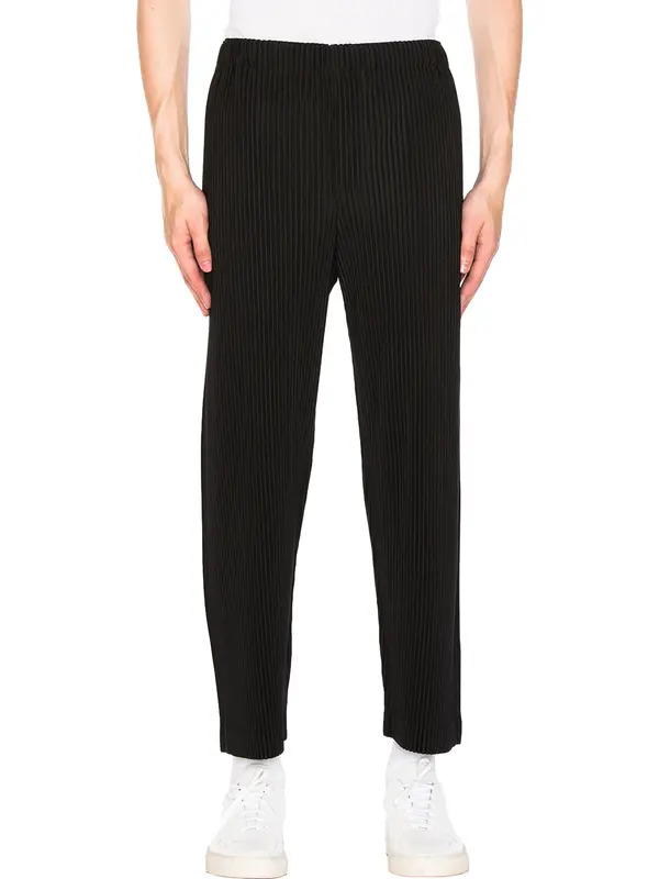 Issey Miyake Straight Leg Trousers - Black