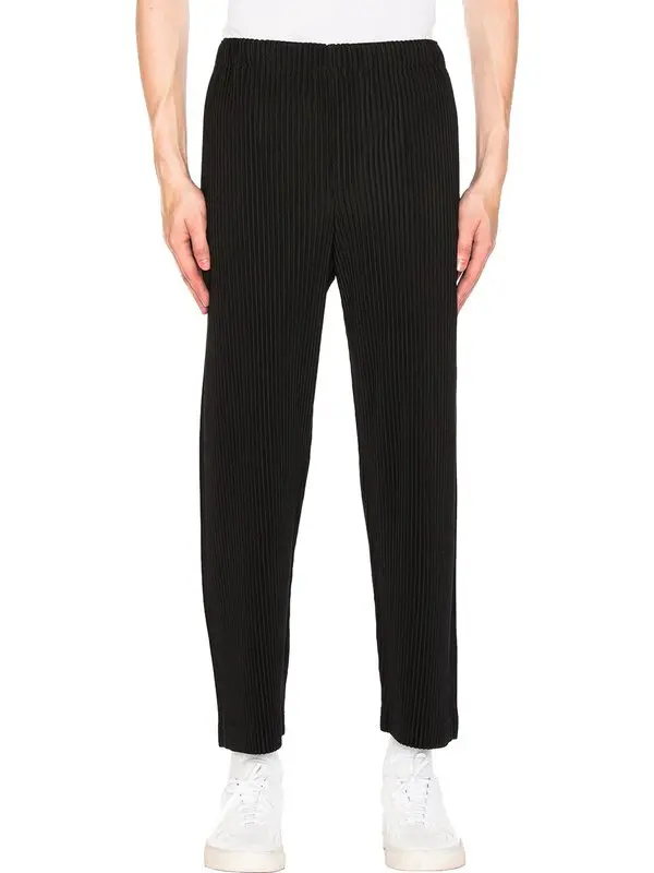 Issey Miyake Straight Leg Trousers - Black