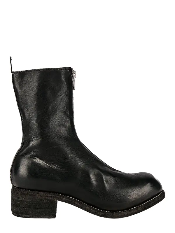 Guidi Pl2 Full Grain Horse Front Zip Boots - Black