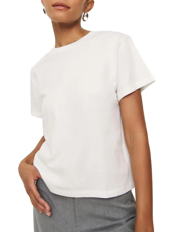 REFORMATION Rowan Organic Cotton T-shirt - White
