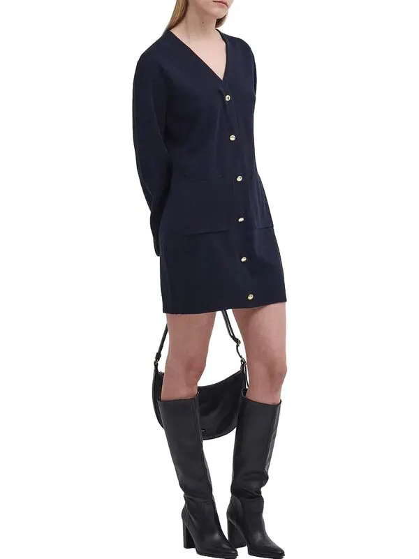 Barbour Anita Long Sleeve Sweater Dress - Navy