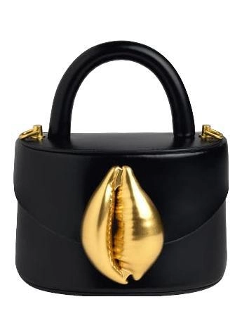 FLORE K. Viera Cowrie Shell Bag - Black