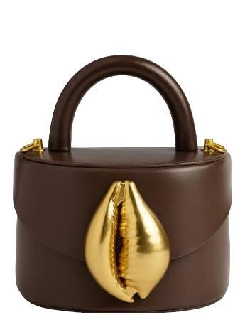 FLORE K. Viera Cowrie Shell Bag - Dark Brown