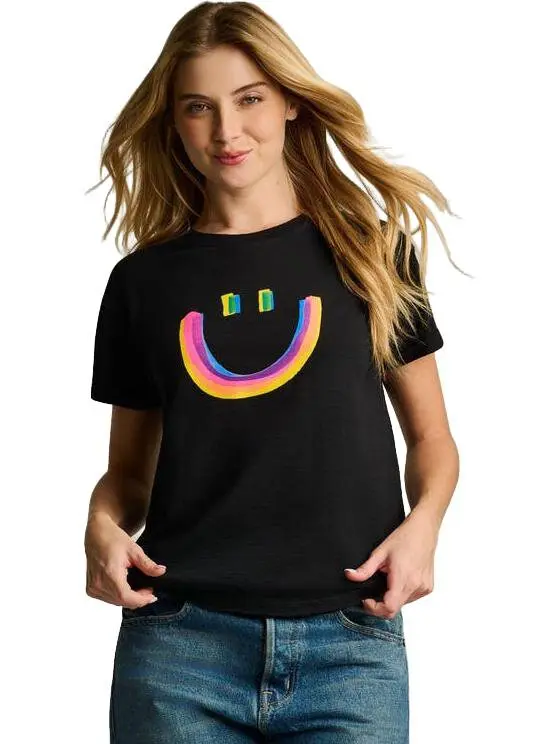 Lisa Todd All Smiles Cotton T-shirt - Black