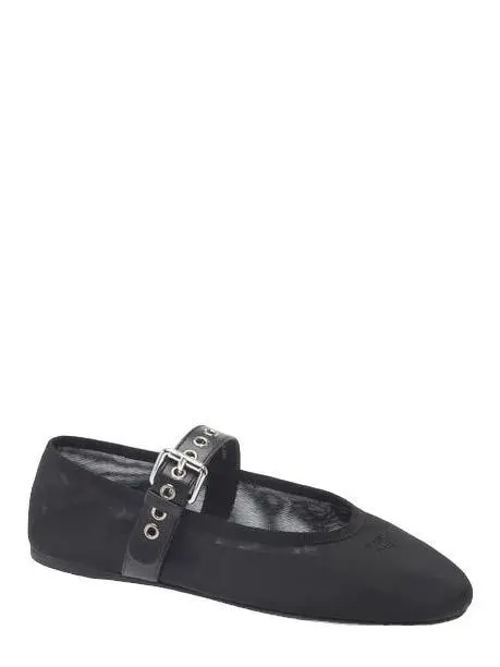 Miu Miu Mary Jane Ballet Flat - Nero