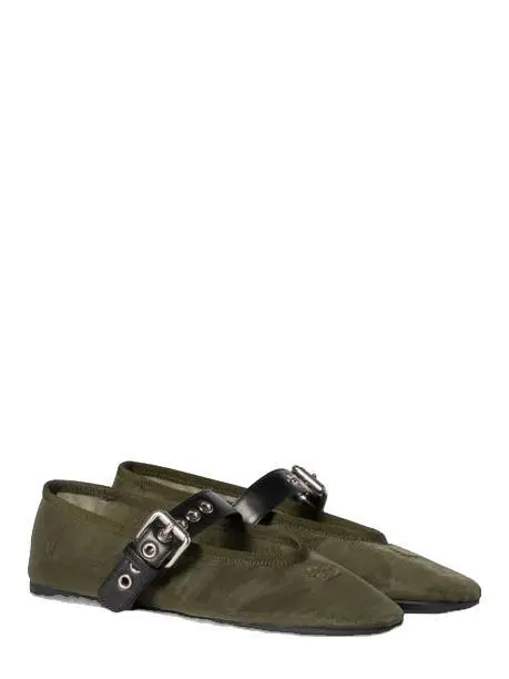 Miu Miu Mary Jane Ballet Flat - Oliva