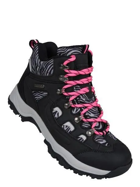 Mountain Warehouse Printed Waterproof Walking Boots - Bright Pink