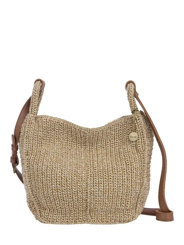 THE SAK Los Feliz Crochet Crossbody Bag - Bamboo Static