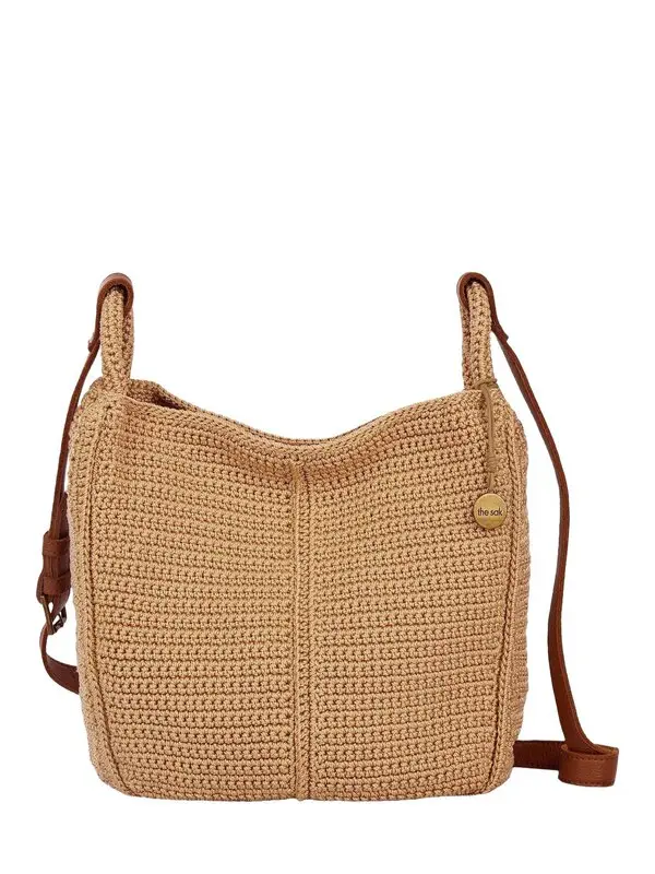 THE SAK Los Feliz Crochet Crossbody Bag - Bamboo