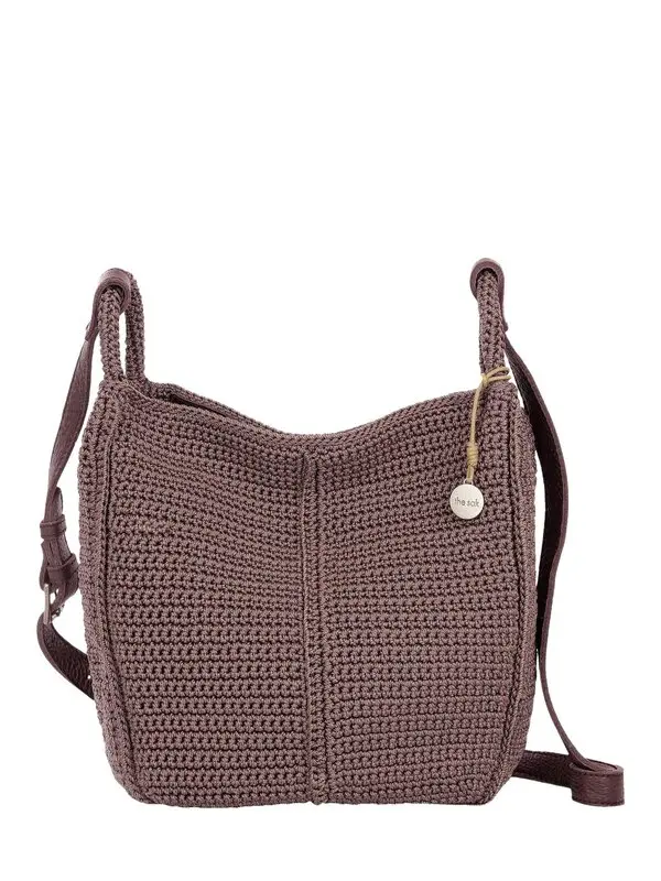 THE SAK Los Feliz Crochet Crossbody Bag - Mushroom