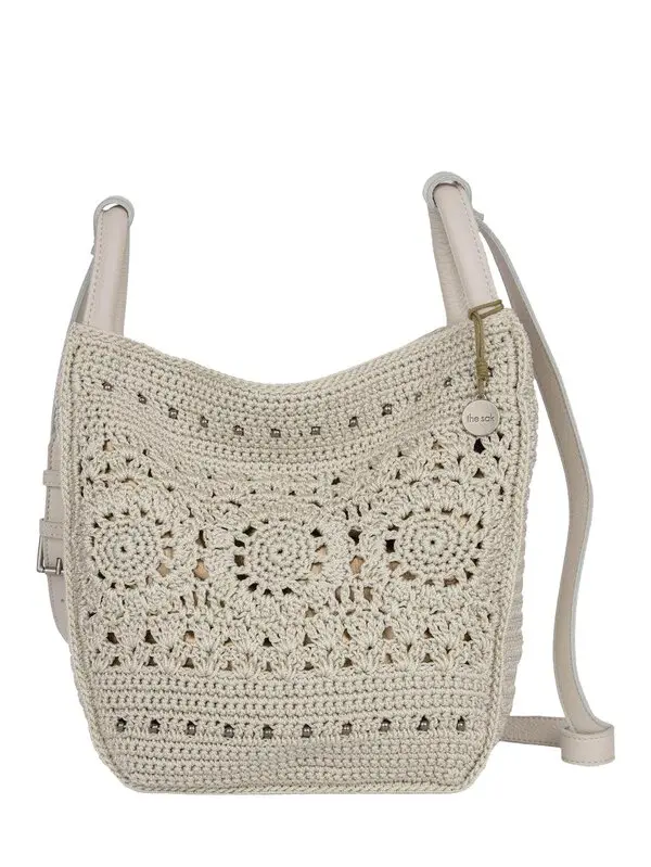 THE SAK Los Feliz Crochet Crossbody Bag - Natural Medallion
