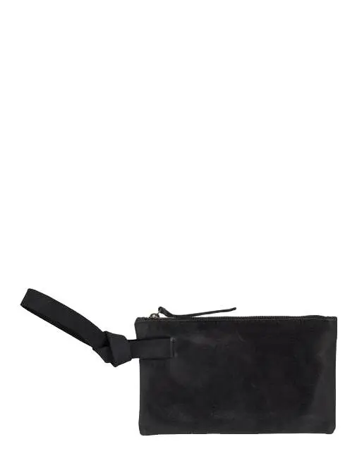 ABLE Rachel Wristlet - Black/cognac