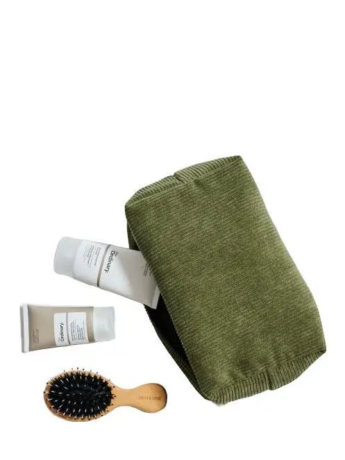 URBAN EXPRESSIONS Corduroy Cosmetic & Travel Organizer Pouch - Sage