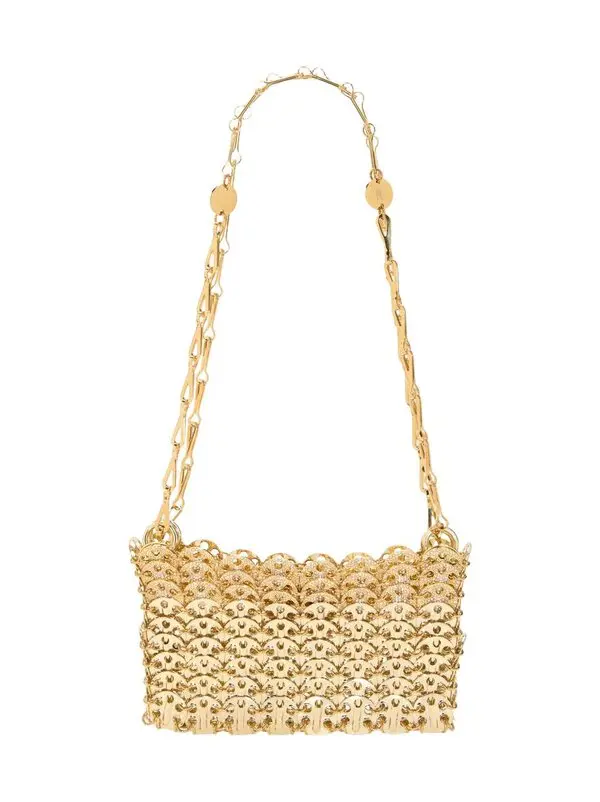 Rabanne Nano 1969 Crossbody Bag - Light Gold
