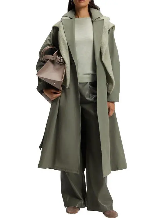 BOSS Calili Trench Coat - Tea Leaf