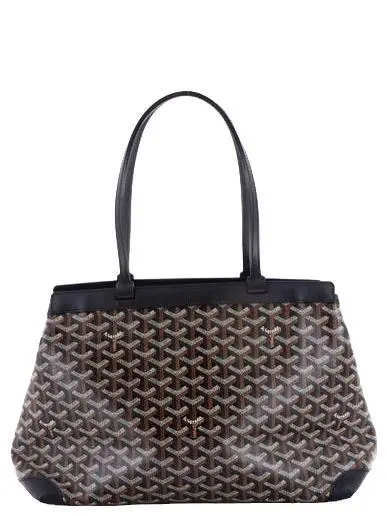Goyard Bellechasse Bag Coated Canvas Pm - Black
