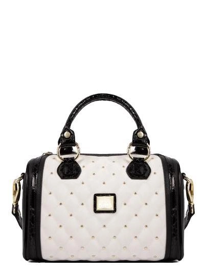 CAVALINHO Craft 569 Quilted Barrel Handbag - Black/white