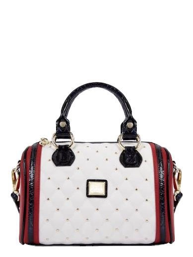 CAVALINHO Craft 569 Quilted Barrel Handbag - Navy/red