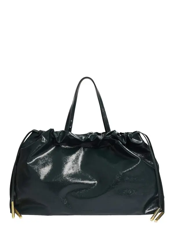 KENNETH COLE Riverside Oversized Faux Leather Tote - Loden
