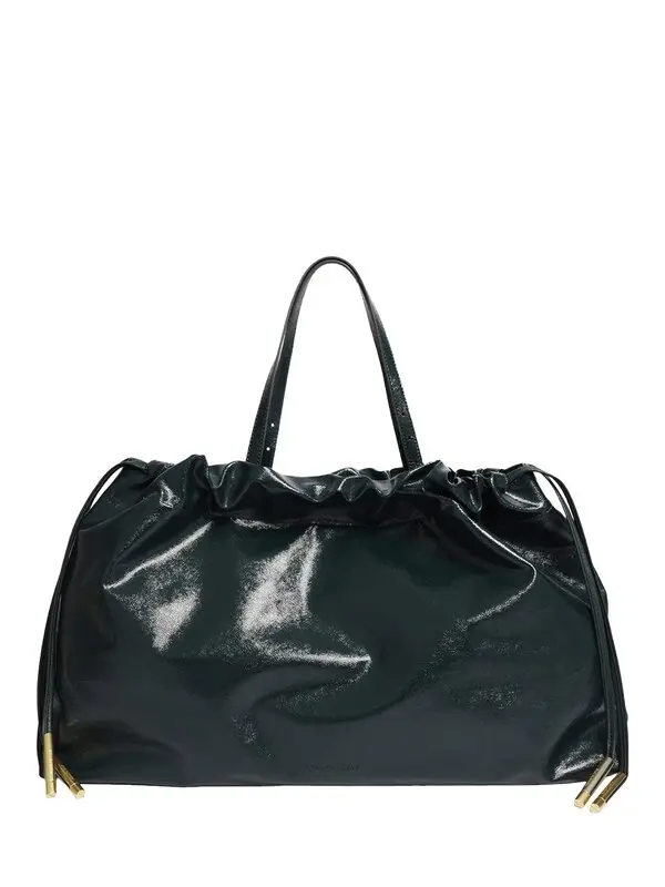 KENNETH COLE Riverside Oversized Faux Leather Tote - Loden