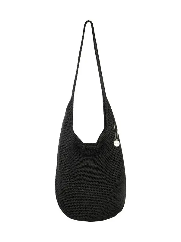 THE SAK Crochet Hobo Bag - Black