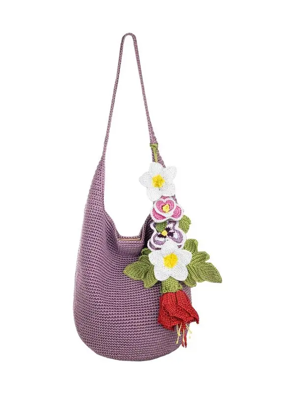 THE SAK Crochet Hobo Bag - Heather Flowers