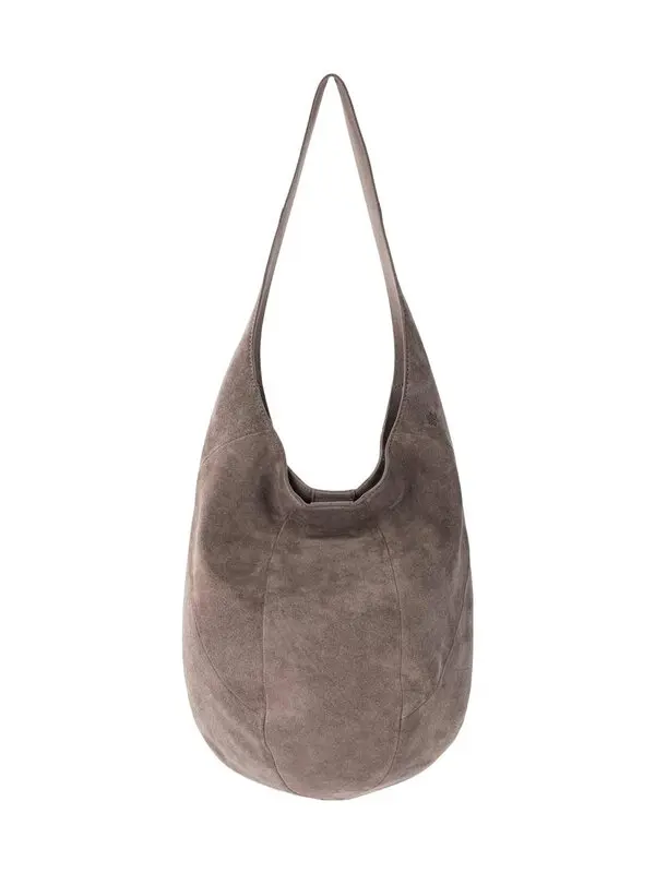 THE SAK Crochet Hobo Bag - Mushroom Suede