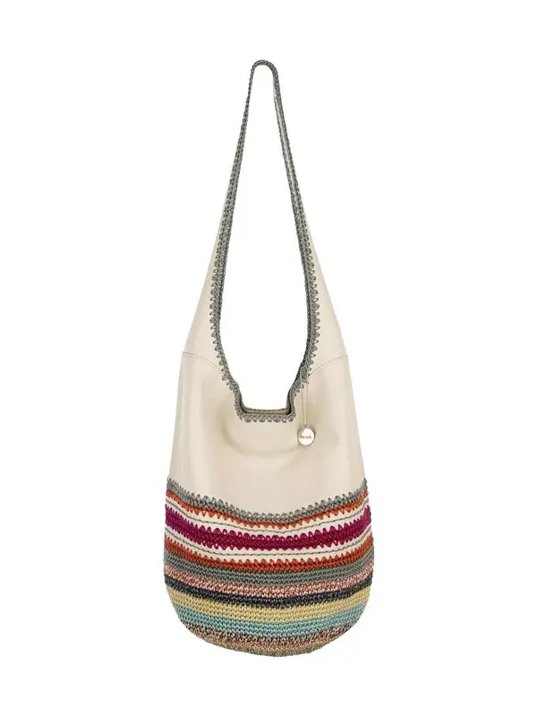 THE SAK Crochet Hobo Bag - Stone Seminyak