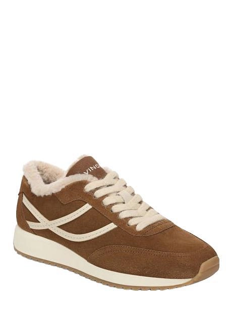 Vince Genuine Shearling Platform Sneaker - Elmwood