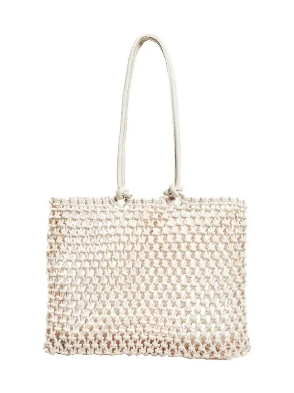 Clare V. Sandy Crochet Tote - Natural
