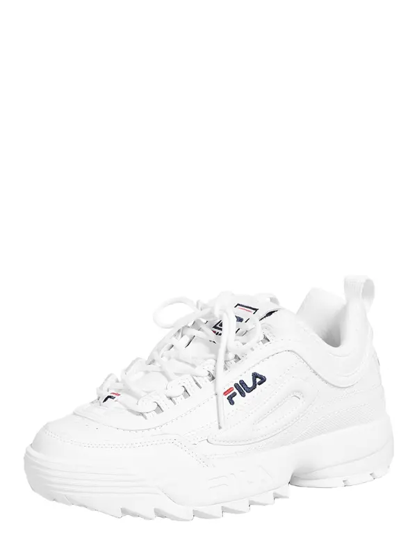 FILA Disruptor Ii Premium Sneakers - White/fila Navy/fila Red