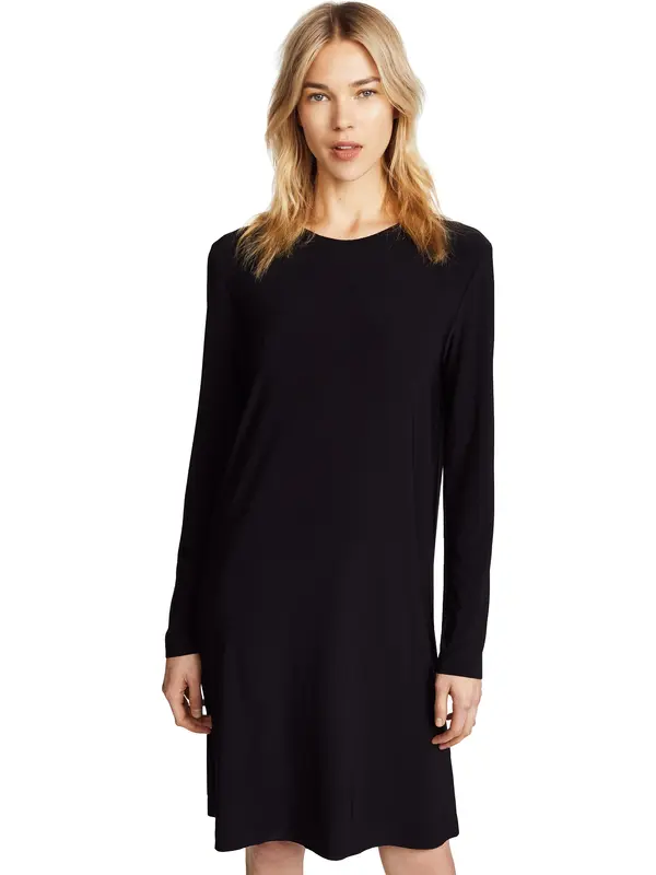 Norma Kamali Kamali Kulture Go Crew Neck Dress - Black