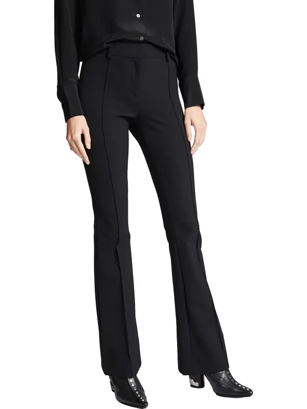 Veronica Beard Hibiscus Flare Pants - Black