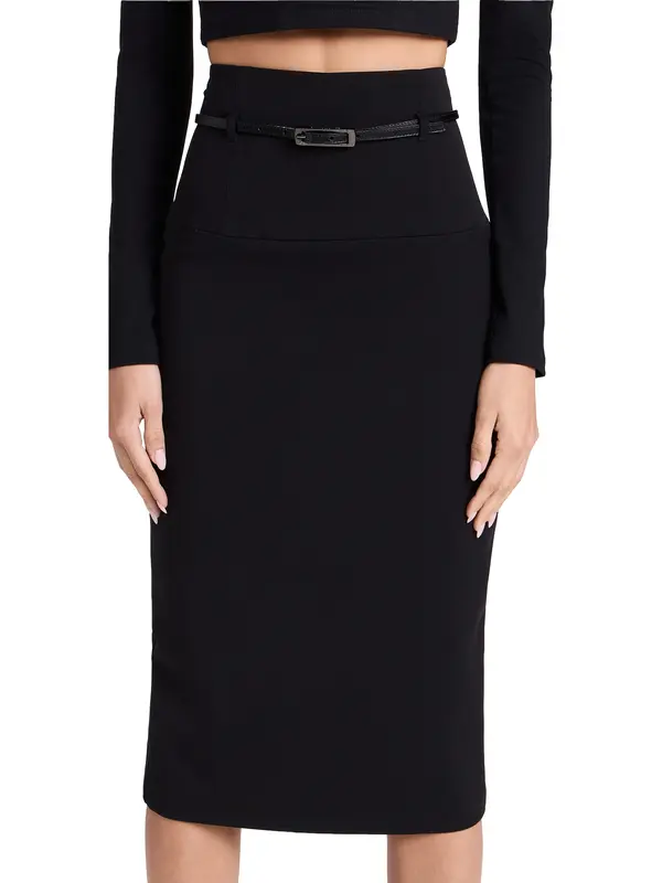 Black Halo Jackie O Pencil Skirt - Black