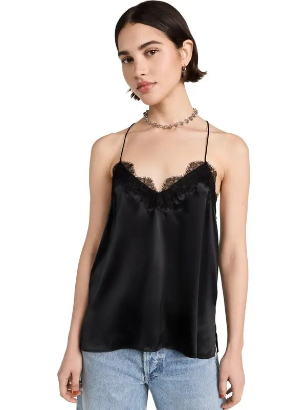 Cami Nyc The Racer Top - Black