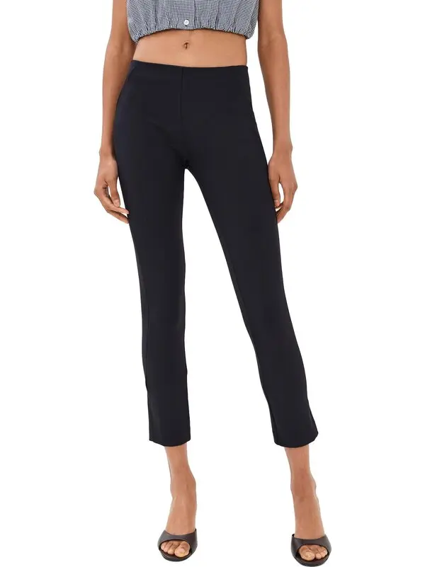 Veronica Beard Zip Back Scuba Pants - Navy