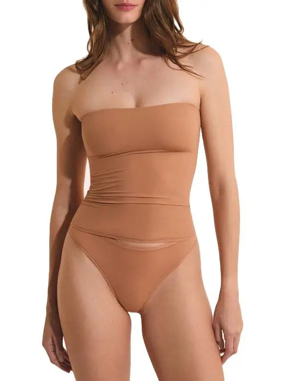 ETAM Pure Soft Strapless Bustier Top - Blush