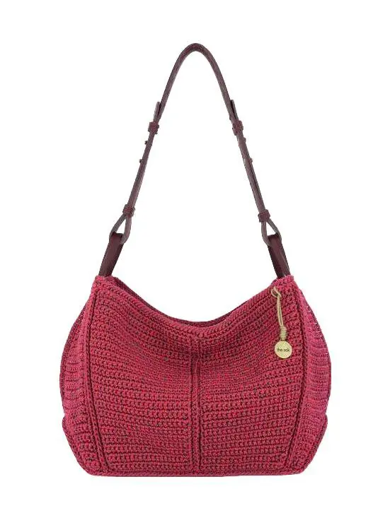 THE SAK Los Feliz Hobo Bag - Black Cherry Static