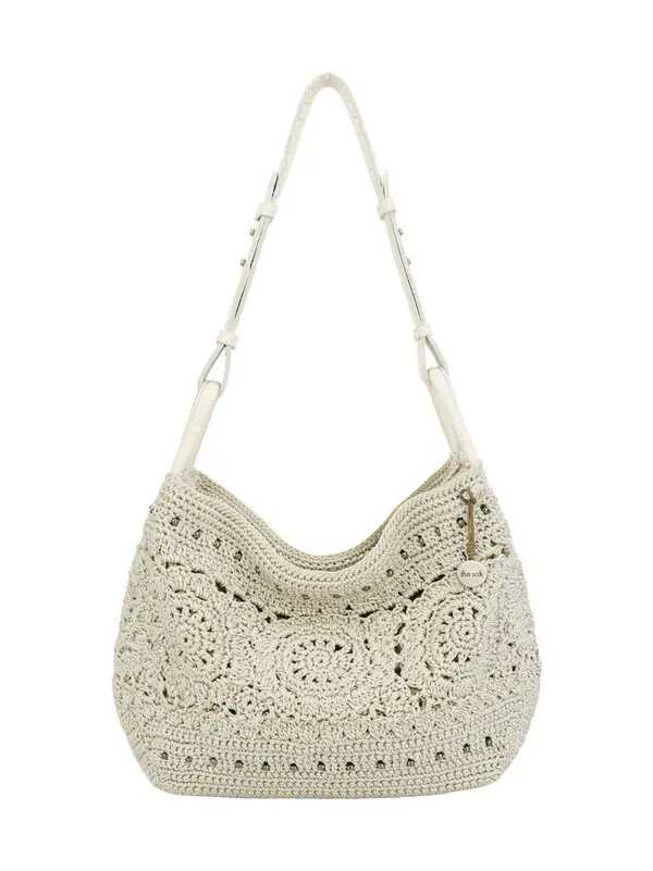 THE SAK Los Feliz Hobo Hand Crochet Bag - Natural Medallion