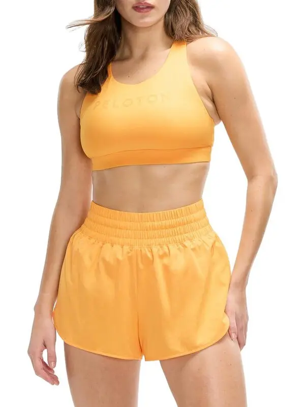 PELOTON Cadent Mid Neck V Strap Bra - Amber